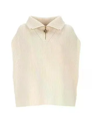 JOSEPH Half-zip Funnel-neck Top