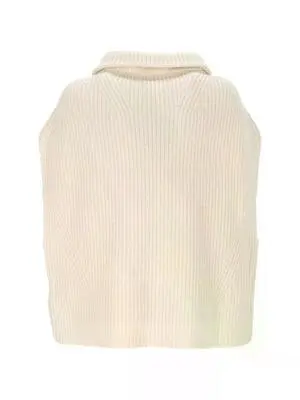 JOSEPH Half-zip Funnel-neck Top