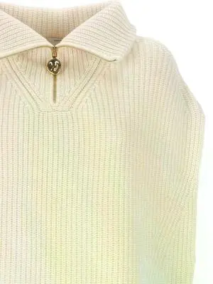 JOSEPH Half-zip Funnel-neck Top
