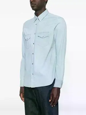TOM FORD Chest-pocket Denim Shirt - Blue