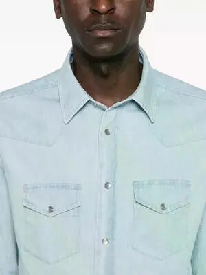 TOM FORD Chest-pocket Denim Shirt - Blue