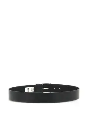 BOSS Leather Belt With Metal Buckle
