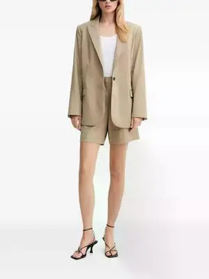 IRO PARIS Solenna Pleated Shorts - Neutrals