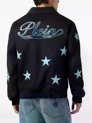 Philipp Plein Star-print Wool Shirt Jacket
