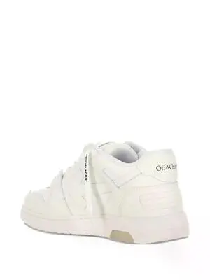 Off-White Leather Graffiti Sneakers