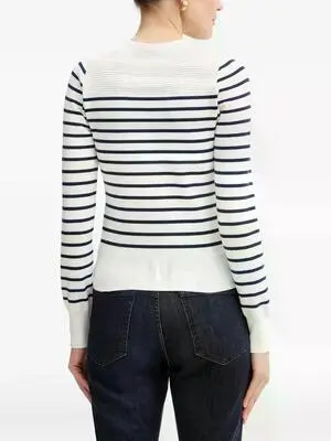 Guess Striped Knit Top - White