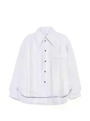 CHARLES JEFFREY Striped Puffer Jacket