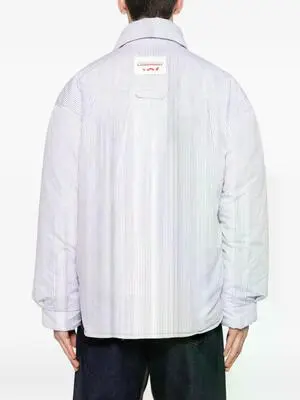 CHARLES JEFFREY Striped Puffer Jacket