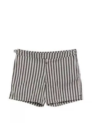TOM FORD Patterned Swim Shorts - Brown