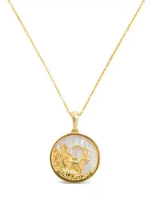 FREYA ROSE Zodiac Pendant Necklace - Gold
