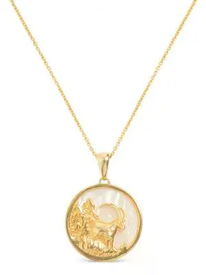 FREYA ROSE Zodiac Pendant Necklace - Gold