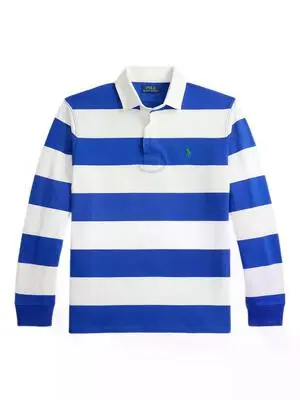 Polo Ralph Lauren Striped Long-sleeve Polo Shirt - Blue