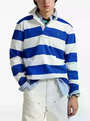 Polo Ralph Lauren Striped Long-sleeve Polo Shirt - Blue