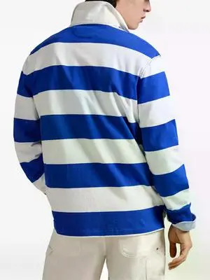Polo Ralph Lauren Striped Long-sleeve Polo Shirt - Blue