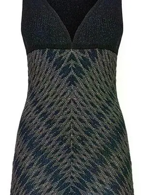 Missoni Diamond-patterned V-neck Maxi Dress