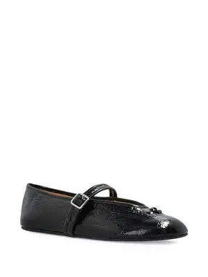 COACH Sculpted C Ballet Flats - Black