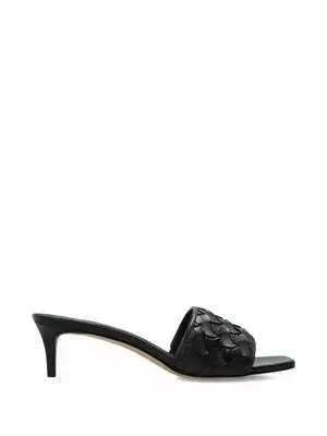 Michael Kors Elyse Calf Leather Heeled Mules