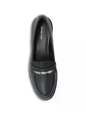 Michael Kors Dina Chain Calf Leather Pumps - Black