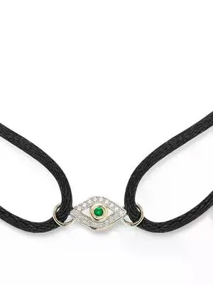 Mateo Evil Eye Diamond And Emerald Bracelet