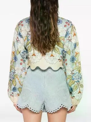 Farm Rio Green Garden Blouse