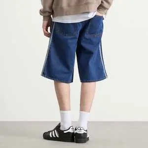Adidas Firebird Denim Shorts - Medium Vintage Denim