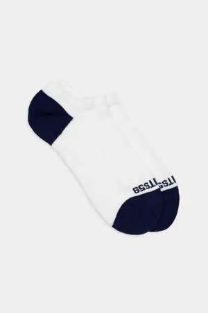 Splits59 Logo Ankle Socks - White/indigo