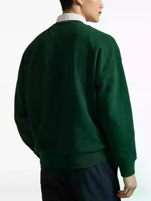 Rlx Ralph Lauren Bear-graphic Sweatshirt - Green