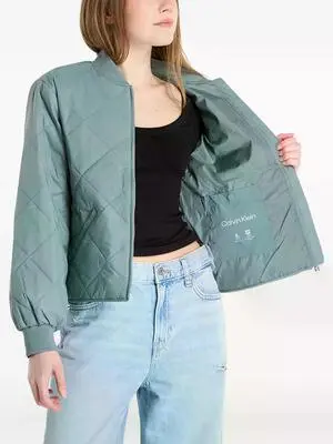 Calvin Klein Quilted Lightweight Jacket - Green