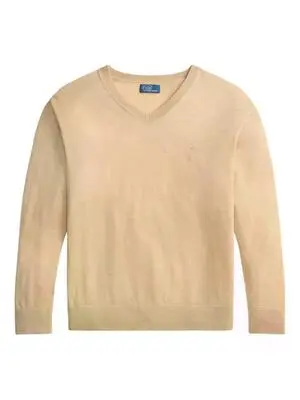 Polo Ralph Lauren V-neck Wool Sweater - Neutrals