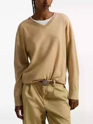 Polo Ralph Lauren V-neck Wool Sweater - Neutrals