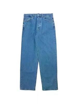 SELECTED Cotton Loose Trousers - Blue