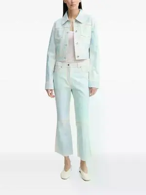 STAND STUDIO Michaela Belt-loop Leather Trousers