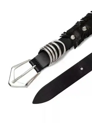 IRO PARIS Fringed Stud-embellished Belt