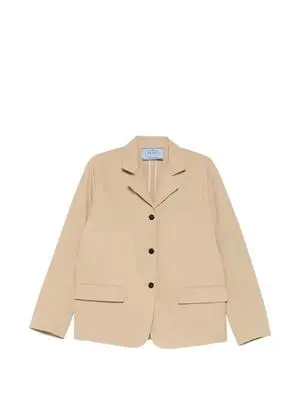 Prada Button-fastening Blazer - Neutrals