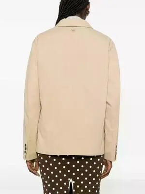 Prada Button-fastening Blazer - Neutrals