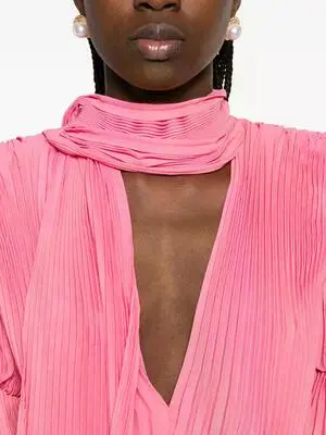 ROWEN ROSE Pleated Puffy Blouse