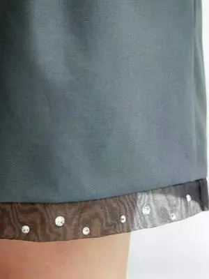 IRO PARIS Solenna Embellished Pleated Shorts - Grey