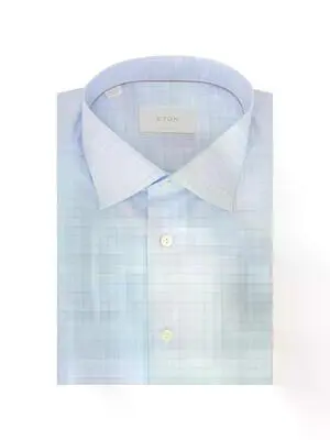 Eton Checked Shirt - Blue