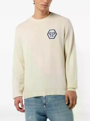 Philipp Plein Jacquard Hexagon Cashmere Knitwear