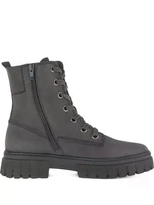 Gabor Chunky-sole Lace-up Boots - Grey
