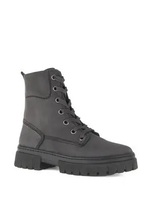 Gabor Chunky-sole Lace-up Boots - Grey