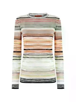 Missoni Striped Crew-neck Sweater - Neutrals
