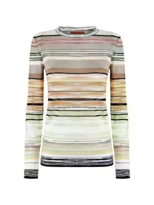Missoni Striped Crew-neck Sweater - Neutrals