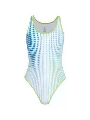 Casablanca Cut-Out One-Piece Swimsuit White