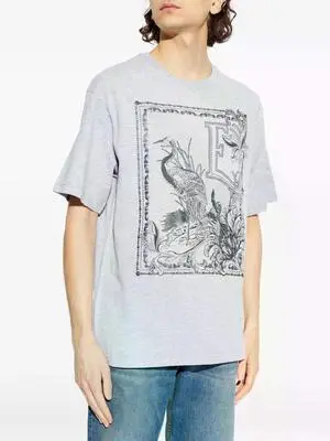Etro Graphic-print T-shirt - Grey