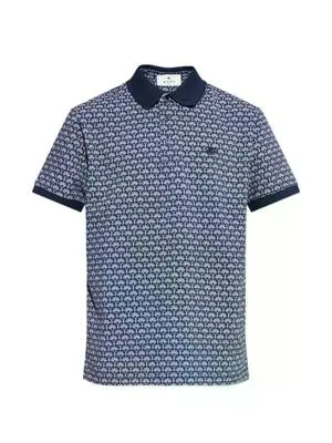 Etro Floral-print Polo Shirt - Blue
