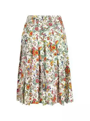 Tory Burch Printed Pleated Skirt