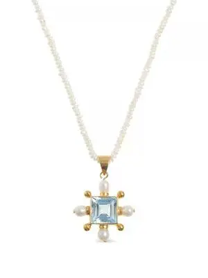FREYA ROSE Cross-pendant Necklace - Gold