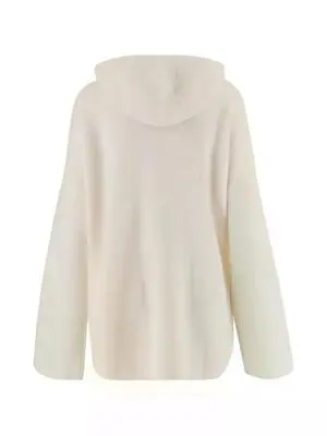 ALLUDE Hooded Zip Cardigan