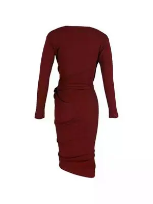 VIVIENNE WESTWOOD Draped Long-sleeve Midi Dress